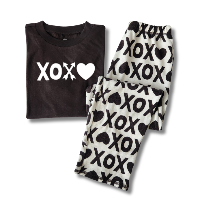 Kids Everyday PJ Set - XOXO/Arrows – Black Sheep Fam