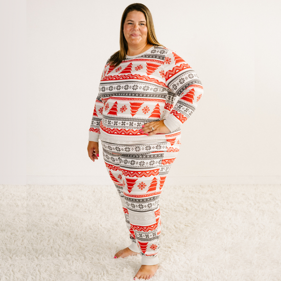 Women’s Jogger Pajama Set - Nordic Fair Isle – Black Sheep Fam